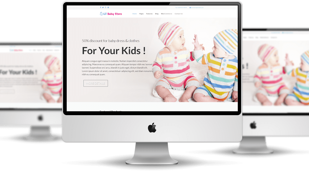 LT Baby Shop - Cute Baby Store WordPress theme - Age Themes