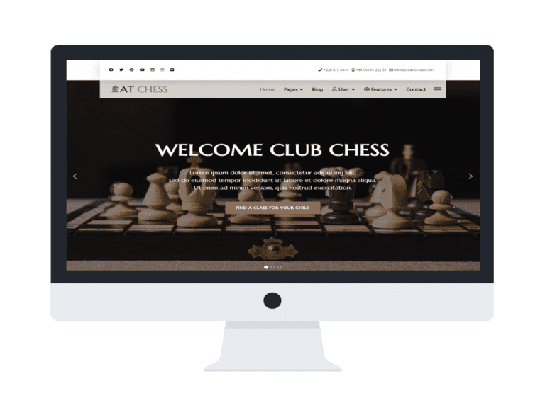 AT Chess Onepage – Free Single Page Responsive Joomla Chess template ...