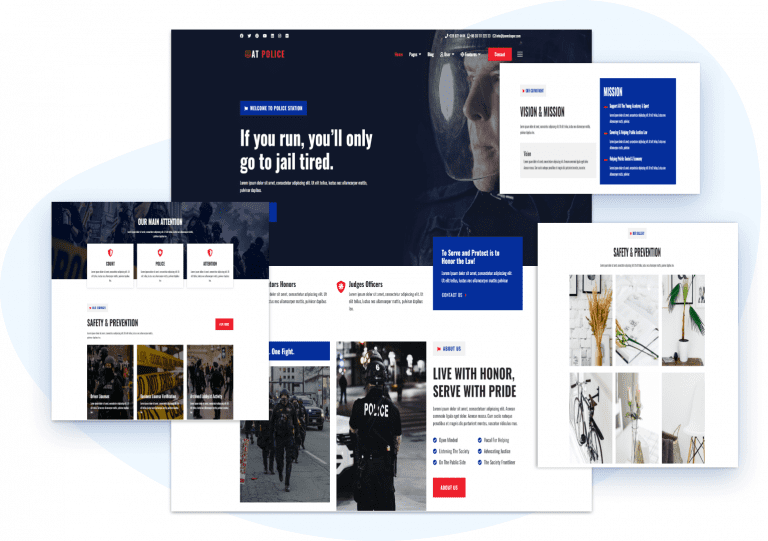 AT Police – Free Responsive Police Website Template